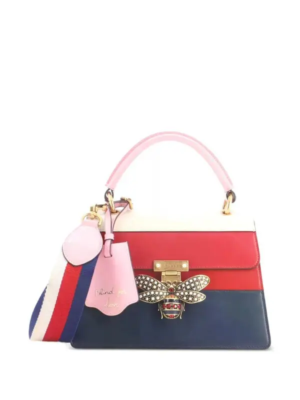 Gucci Queen Margaret Colorblock Leather Small Satchel - Multicolour