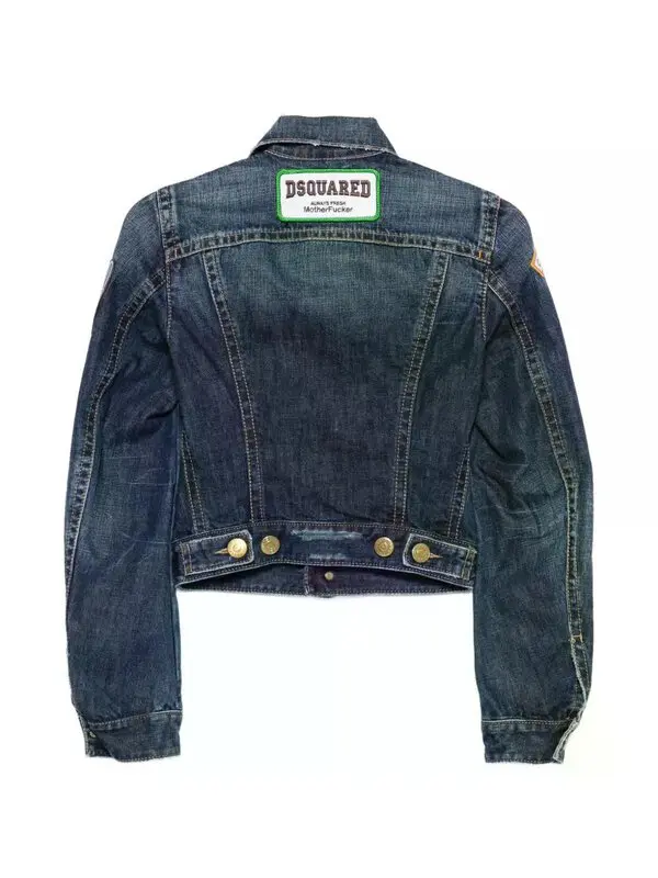 Dsquared2 Denim Jacket With Patch Details