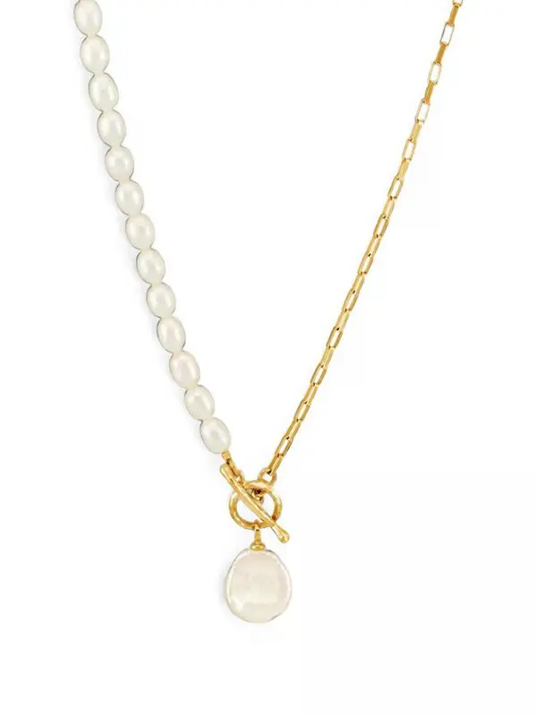 DOWER & HALL Keshi Luna Pearl-drop Necklace