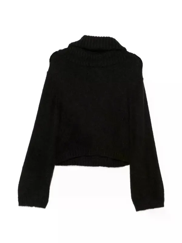 Versace 2000s Cowl-neck Knit Sweater