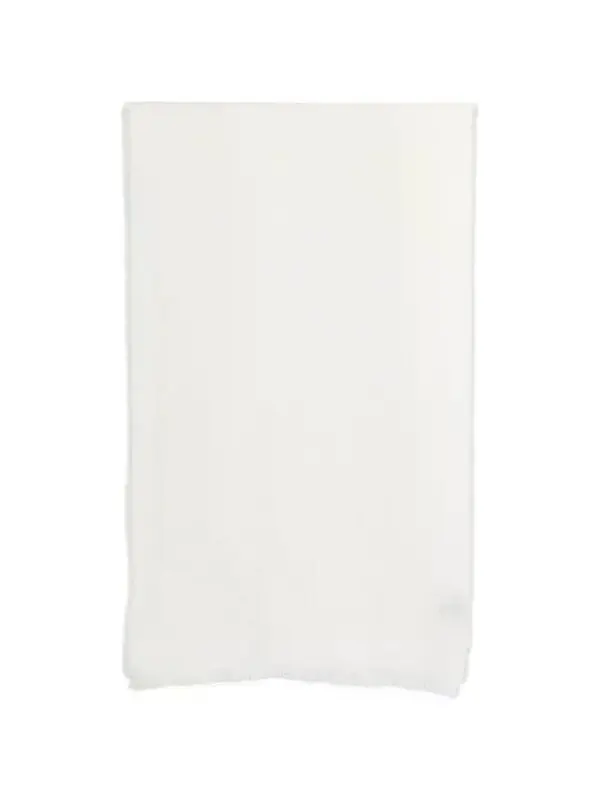 Tagliatore Monogram-pattern Frayed Scarf