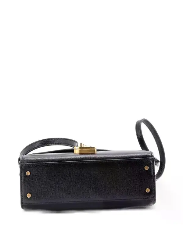 Saint Laurent Cassandra Top Handle Bag Leather Mini Shoulder Bag