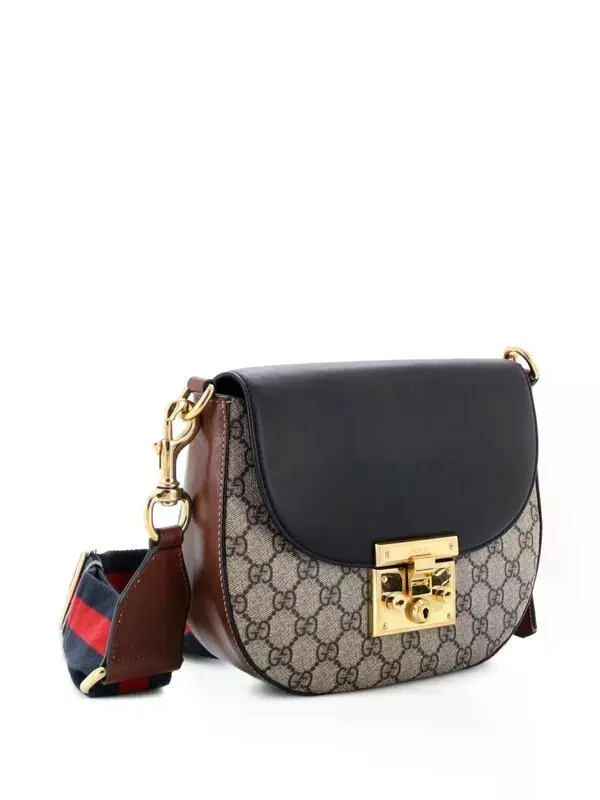 Gucci Padlock Saddle Bag - Black