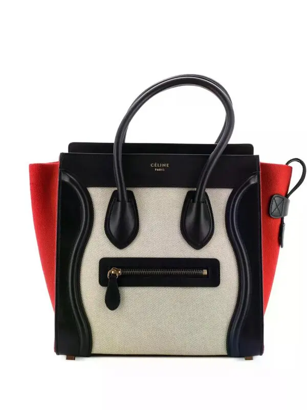 Celine Tricolor Luggage Bag - Black