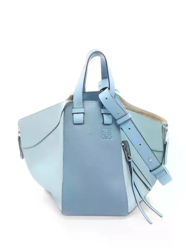 Loewe 2000s Small Hammock Leather Handbag - Blue