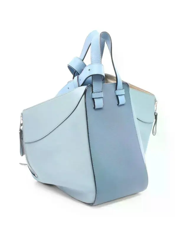Loewe 2000s Small Hammock Leather Handbag - Blue