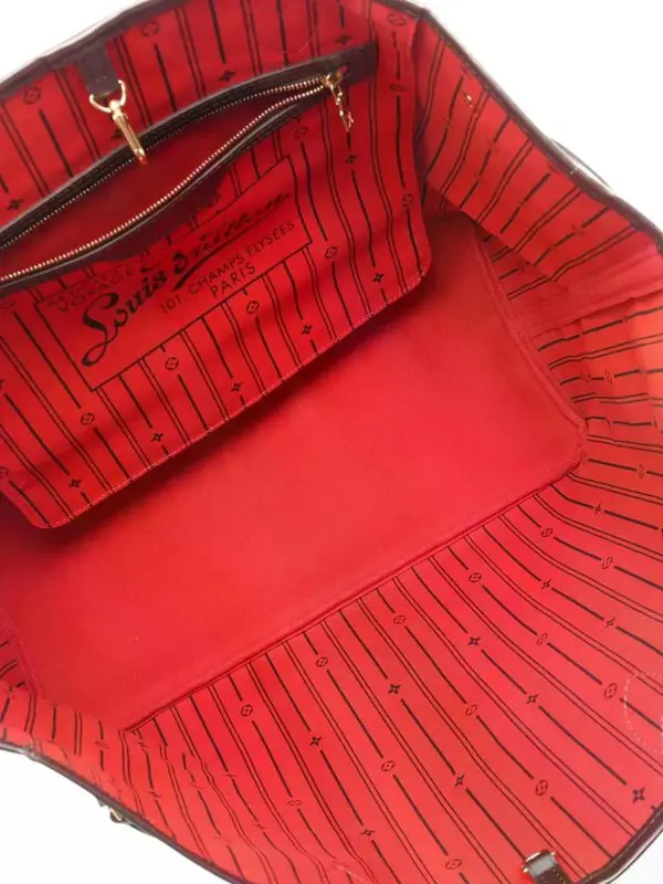 LOUIS VUITTON 2012 Damier Ebene Neverfull Gm Tote Bag