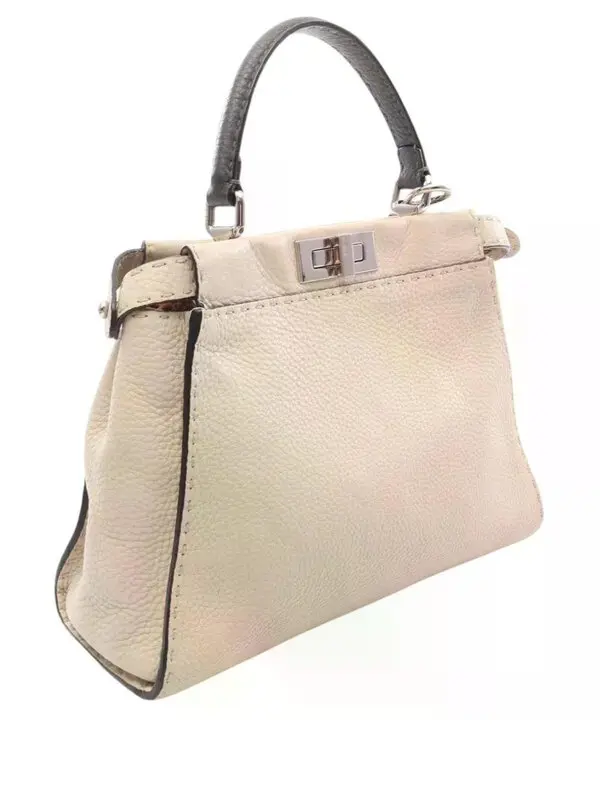 Fendi 2000-2010 Medium Leather Selleria Peekaboo Iconic Satchel