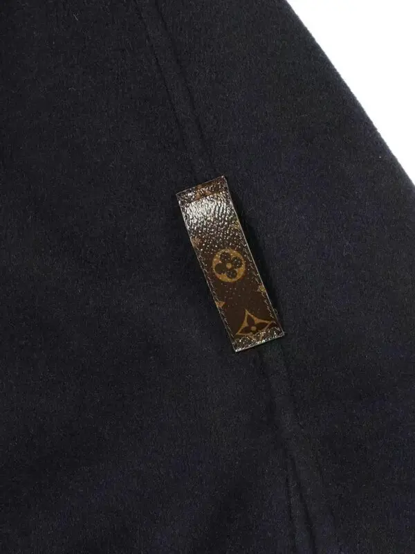 LOUIS VUITTON 2010s Monogram Hooded Wrap Coat