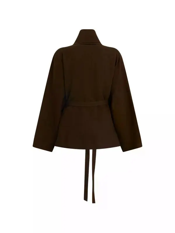 UMA WANG Belted Shawl-collar Jacket