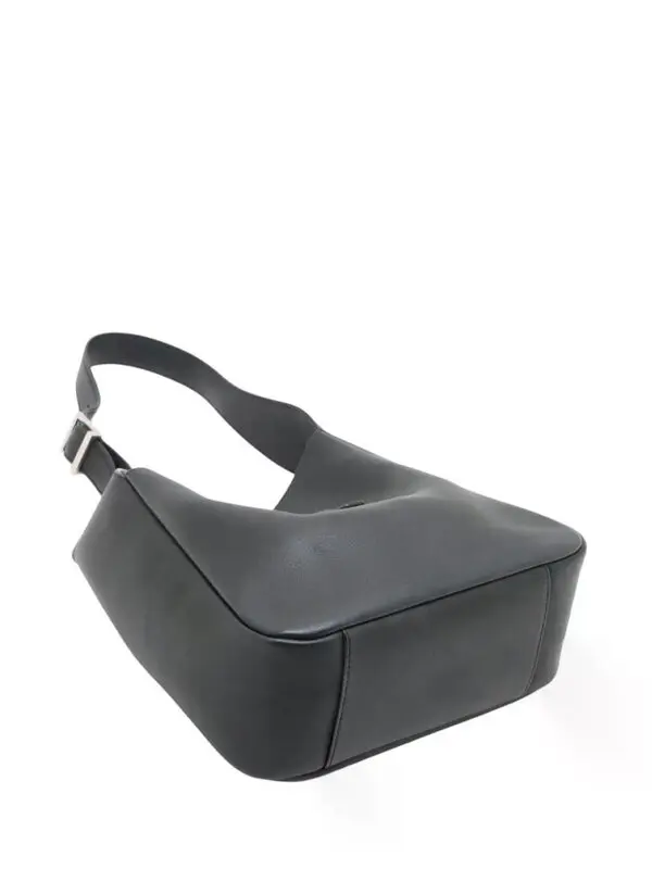 Saint Laurent Small Grained Calfskin Hobo Shoulder Bag - Black