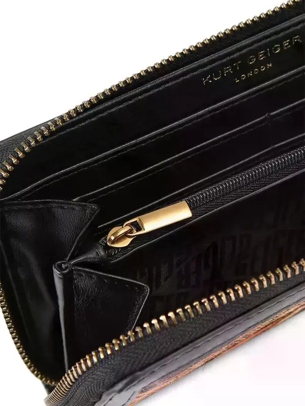 Kurt Geiger Tiger-print Eagle-head Wallet