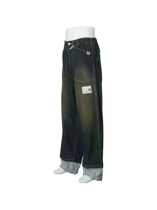 Mihara Yasuhiro Sweat Layered Denim Pants