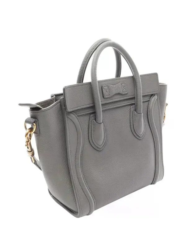 Celine 2000-2026 Nano Leather Luggage Tote Satchel