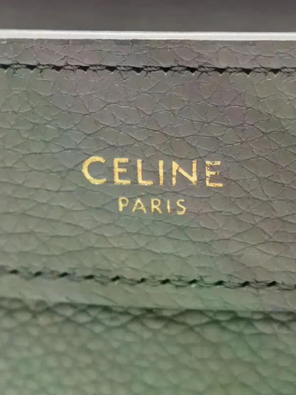 Celine 2000-2026 Nano Leather Luggage Tote Satchel