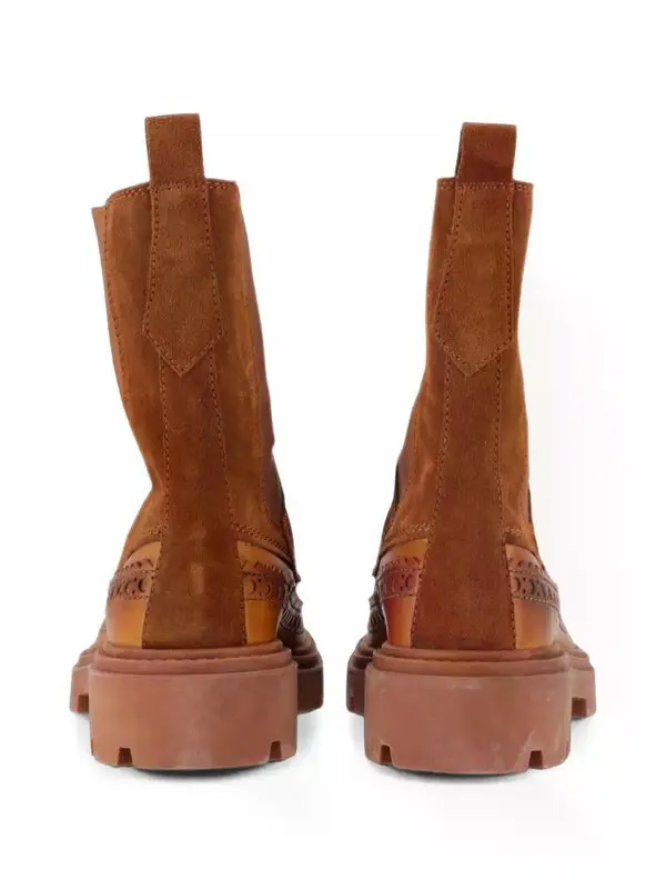 TOD'S Brogue-detail Chelsea Boots