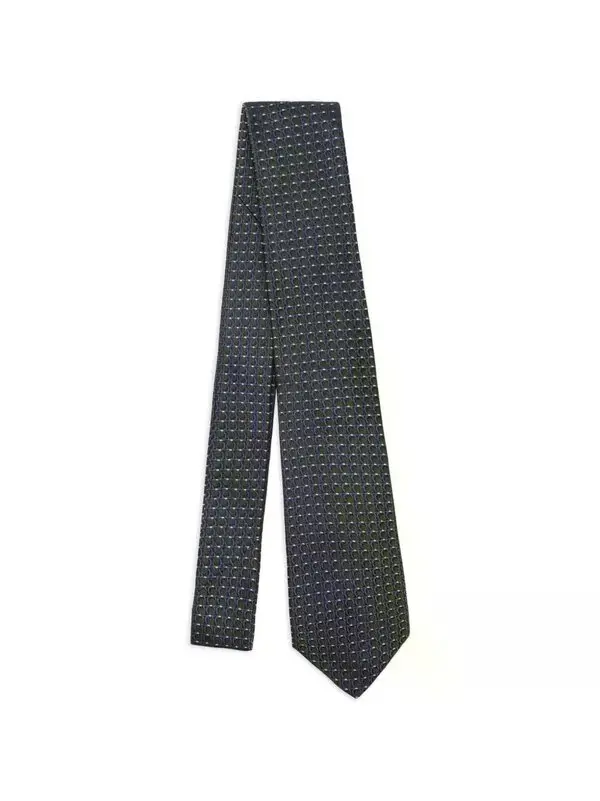FERRAGAMO Pegasus Jacquard Neck Tie - Blue