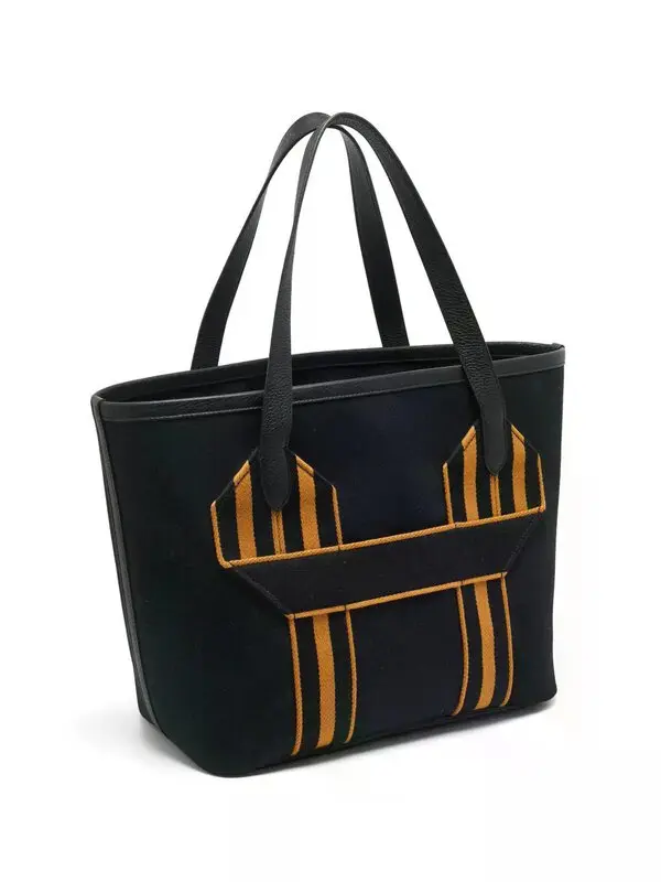 Hermès 2023 Pursangle Striped Tote Bag