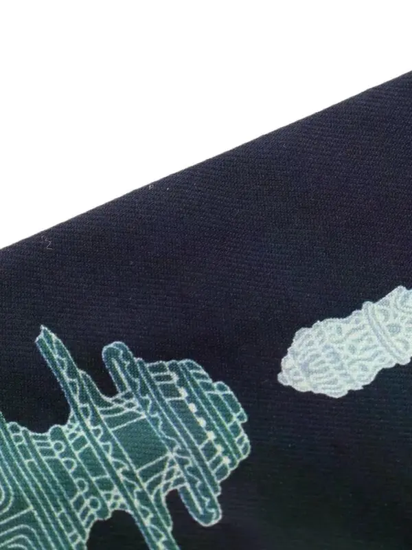 Hermès 2010s Wonderful Lanterns Scarf - Black