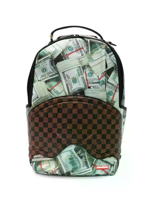 SPRAYGROUND Fully Loaded Dollar-print Backpack - Green