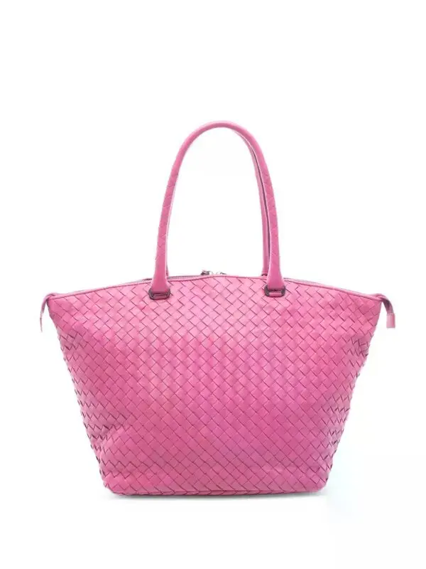 Bottega Veneta Intrecciato Tote Bag - Pink