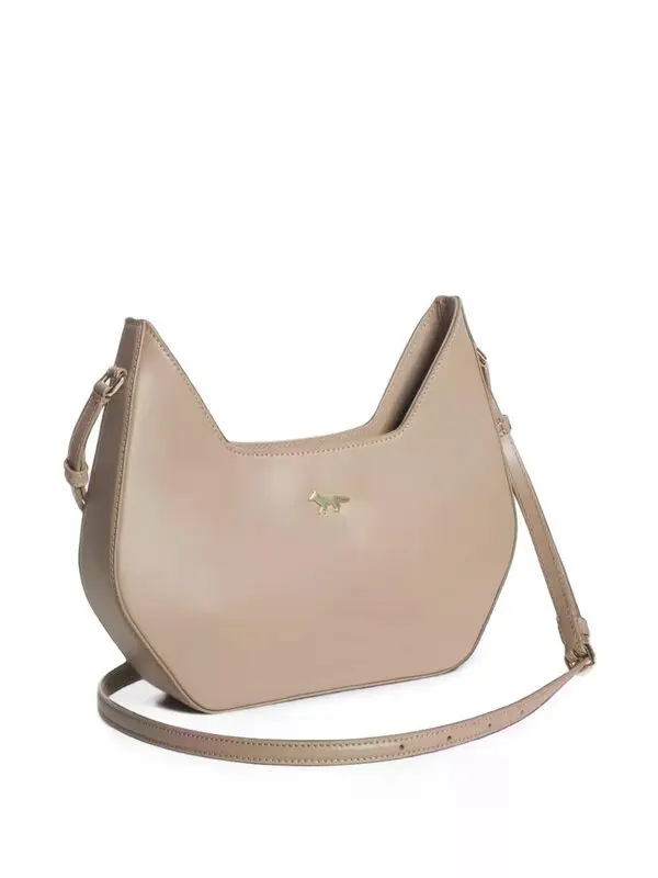 Maison Kitsuné Inare Fox-shape Leather Shoulder Bag - Brown