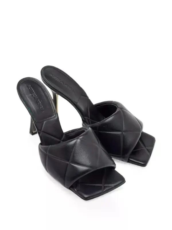 Bottega Veneta Lido Leather Heeled Sandals