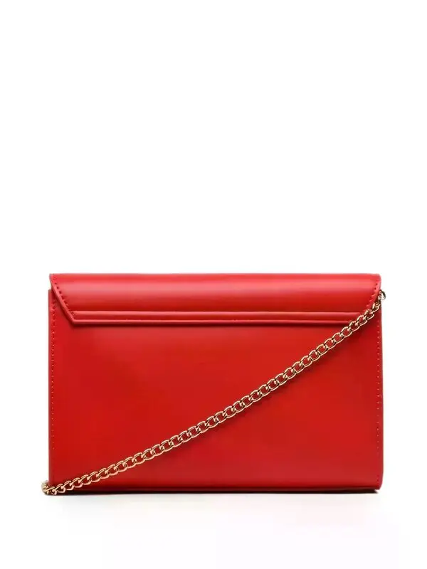 Moschino Logo-plaque Chain-strap Clutch Bag - Red
