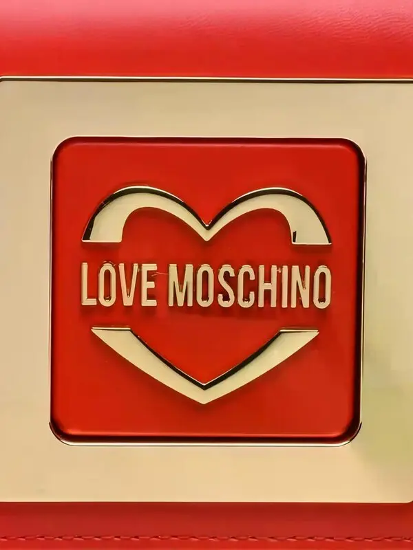 Moschino Logo-plaque Chain-strap Clutch Bag
