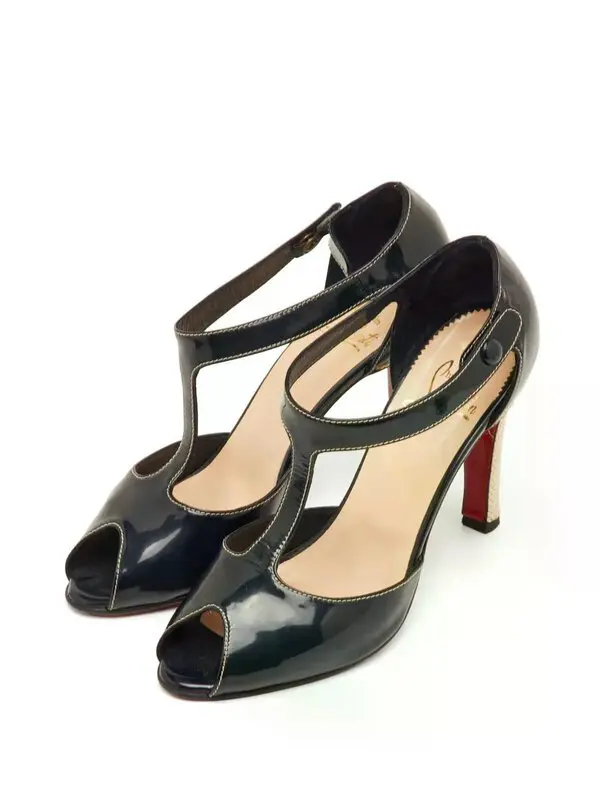 CHRISTIAN LOUBOUTIN T-strap Peep-toe Sandals