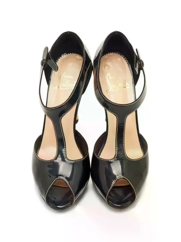 CHRISTIAN LOUBOUTIN T-strap Peep-toe Sandals