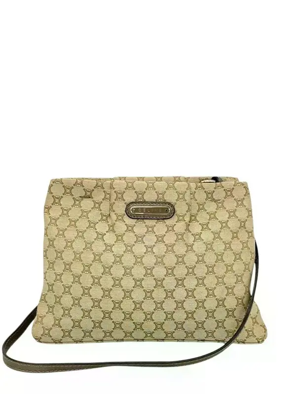 Celine 2008 Macadam Canvas Crossbody Bag - Neutrals