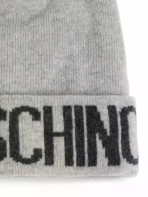Moschino Logo-intarsia Beanie Hat