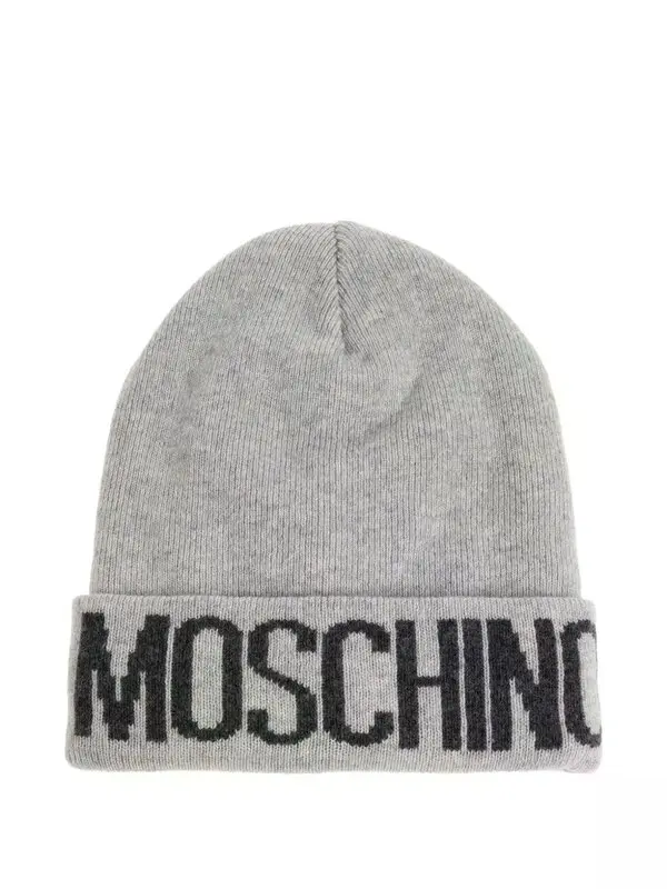 Moschino Intarsia Beanie Hat