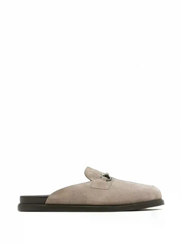 FERRAGAMO Gancini Ornament Mules - Neutrals
