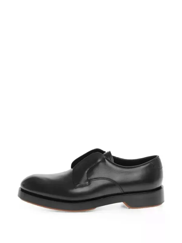 Zegna Elastic-insert Derby Shoes - Black
