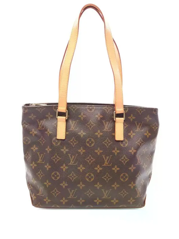 LOUIS VUITTON 2005 Monogram Cabas Piano Tote Bag - Brown