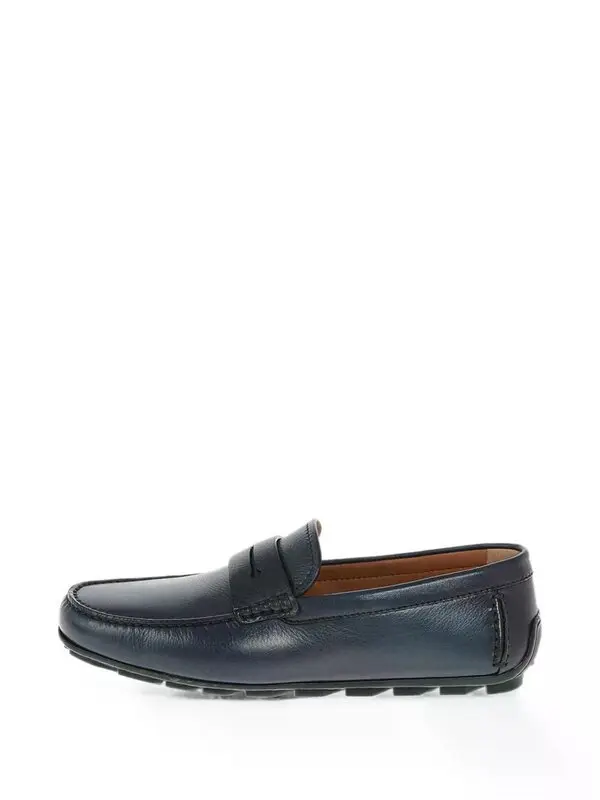 Zegna Leather Loafers - Blue