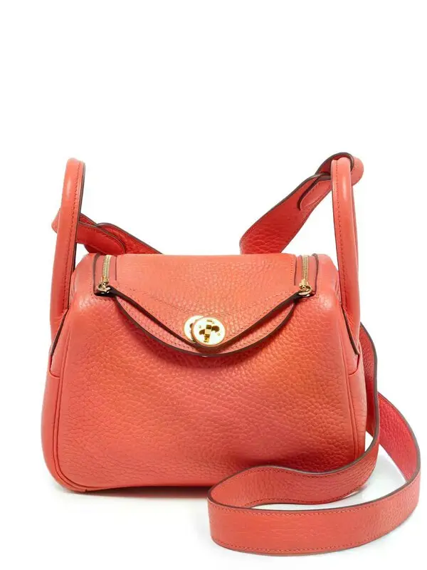 Hermès 2021 Mini Lindy Cross Body Bag - Orange
