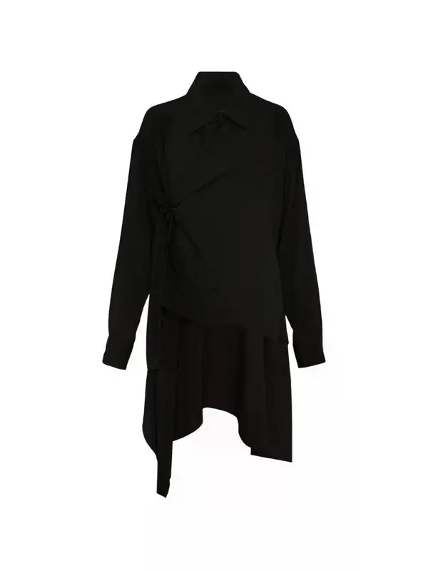 Yohji Yamamoto Asymmetric Tie-fastening Blouse