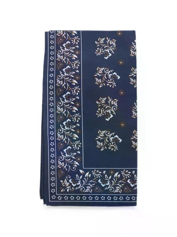 Canali Floral-print Bandana - Blue