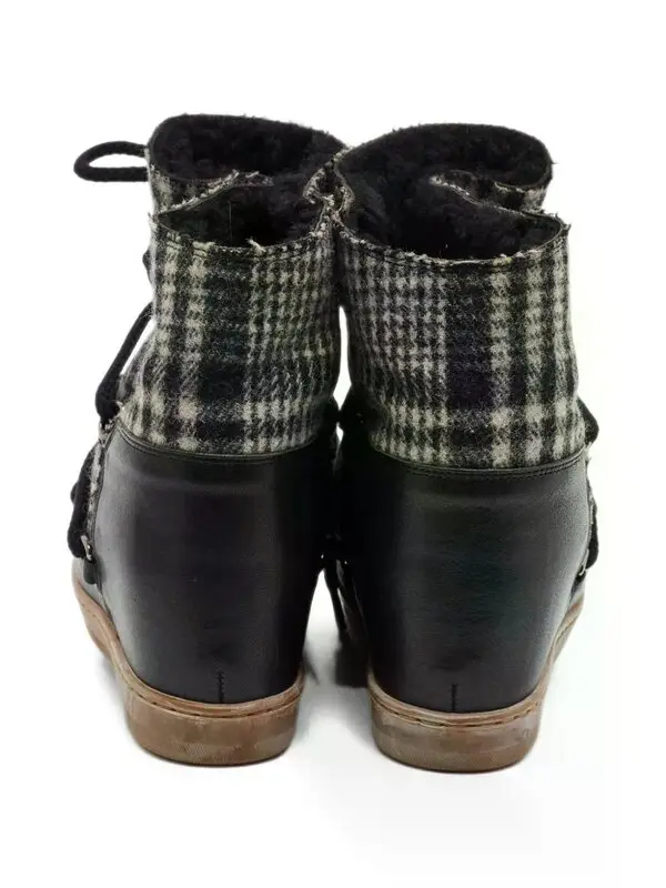 ISABEL MARANT VINTAGE Nowels Houndstooth Snow Boots