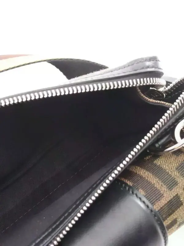 Fendi 2020s Double Baguette Shoulder Bag - Brown