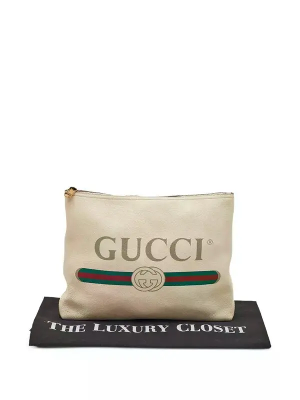 Gucci Logo Portfolio Clutch Bag