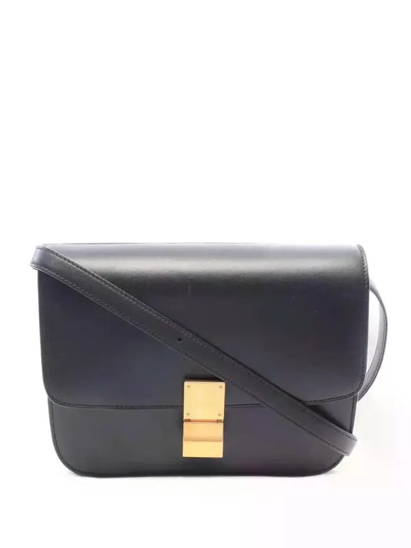 Celine 2000s Classic Box Shoulder Bag - Black