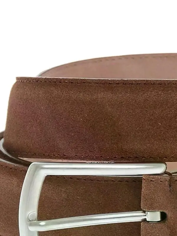 Zegna Suede Buckle-fastening Belt