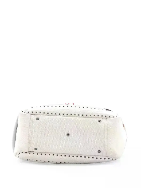 Valentino Garavani Atelier 01 Studded Canvas Medium Tote Bag - Neutrals