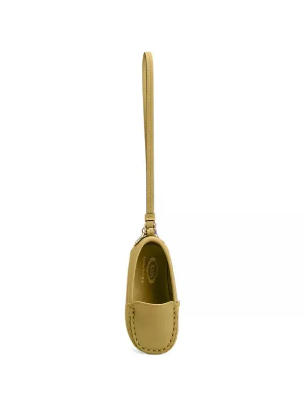 TOD'S Metal Dots Gommino Charm In Leather