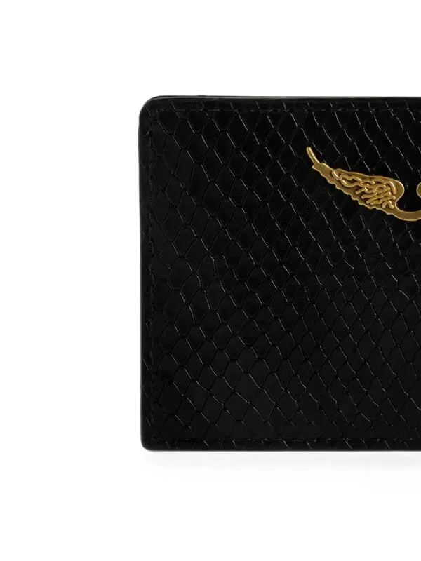Zadig&Voltaire Zv Pass Soft Wild Card Holder - Black