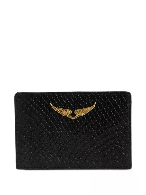 Zadig&Voltaire Zv Pass Soft Wild Card Holder - Black